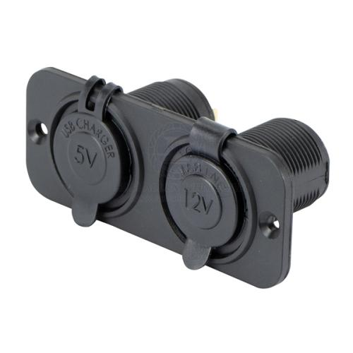 Relaxn Power Outlet and Dual USB Charger Combo - Flush Mount - Online ...